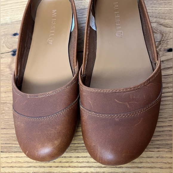 Merrell | Shoes | Merrill Shoes Merrill Ballet Flats Leather Chestnut ...